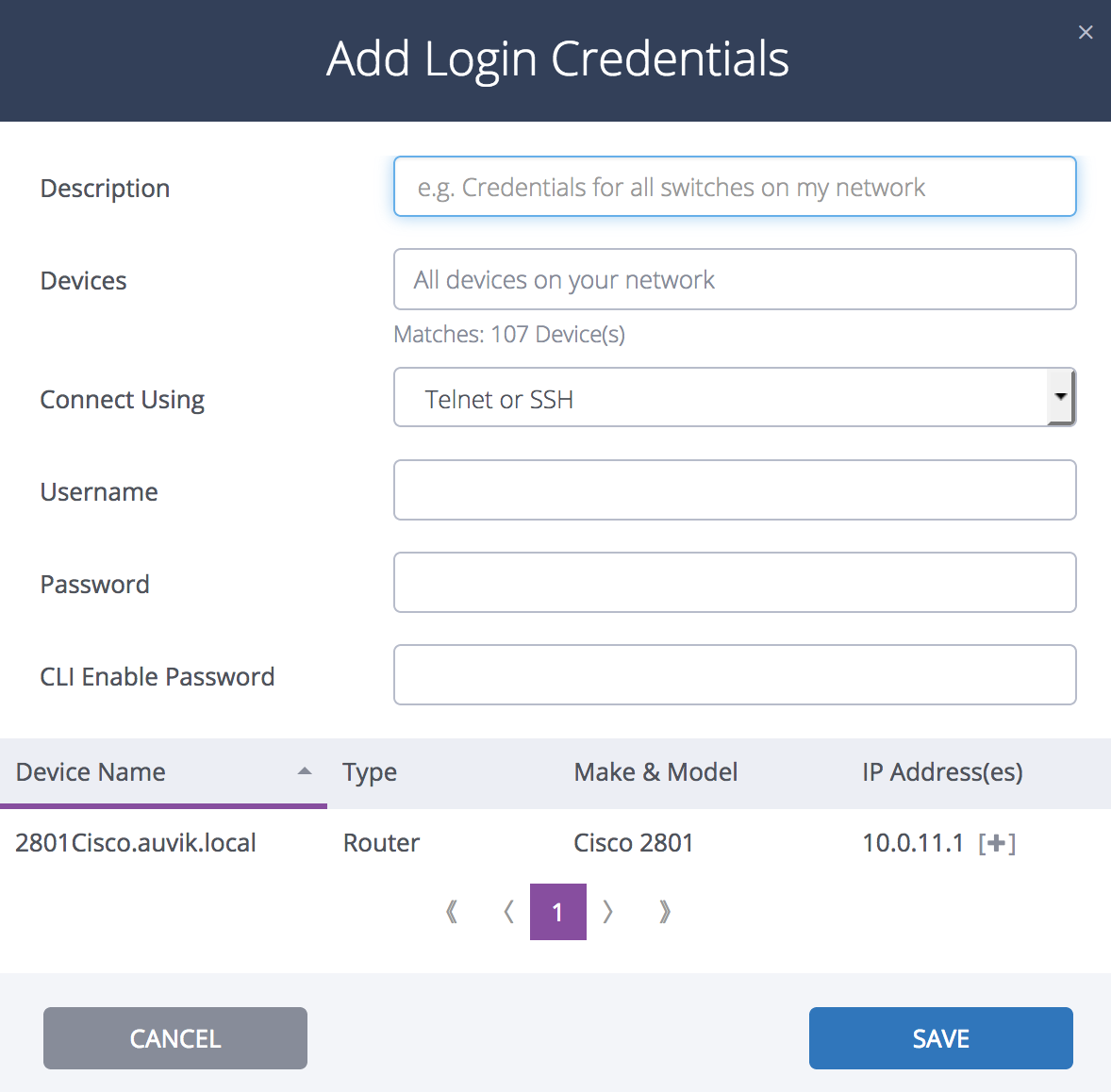 How Do I Add Edit Delete Or Retry Login Credentials Auvik Support