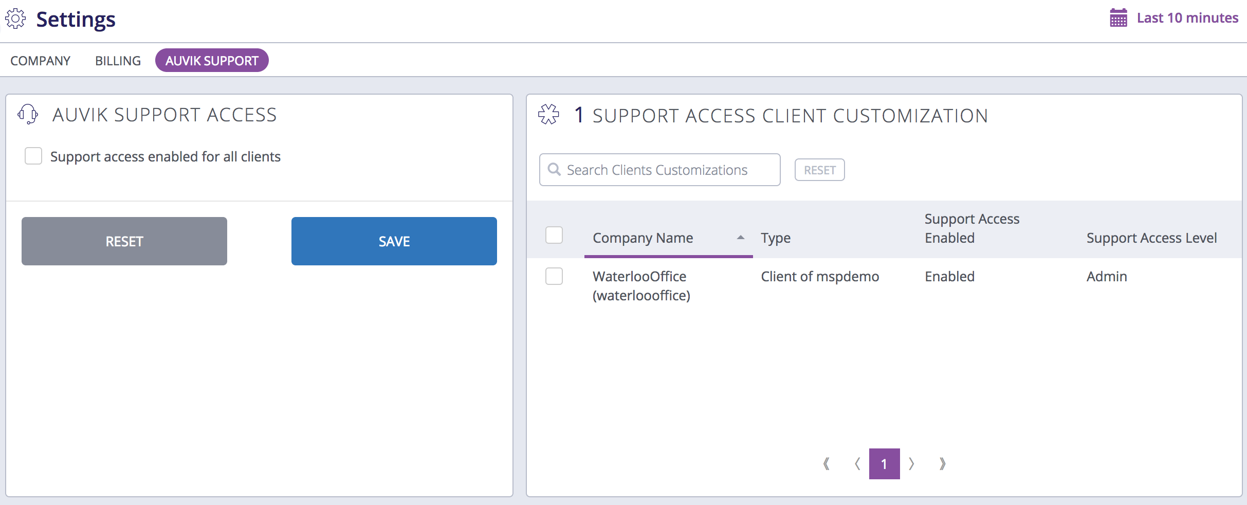How do I give access to Auvik support from an MSP dashboard? – Auvik Support