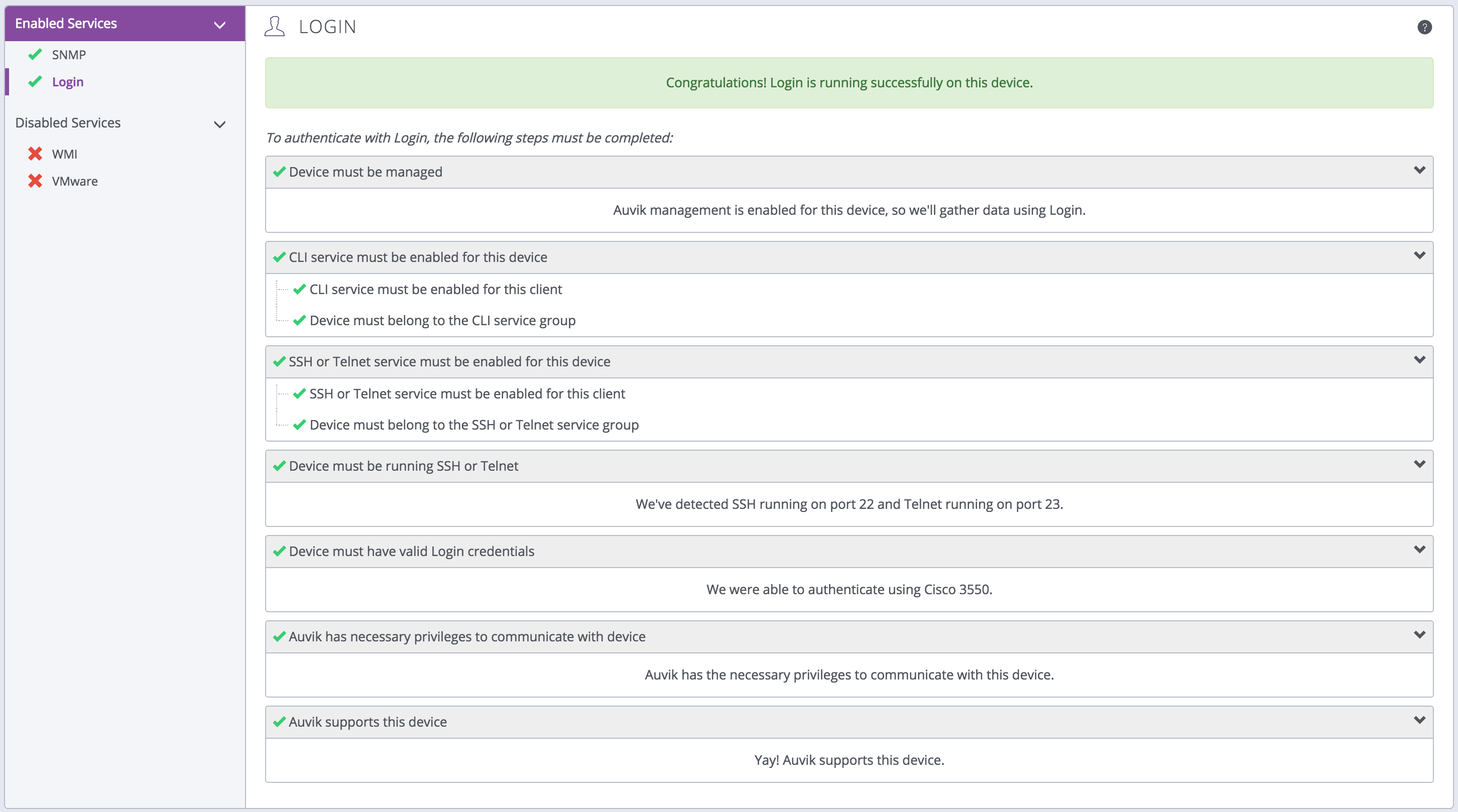 Troubleshoot Login Credentials Auvik Support