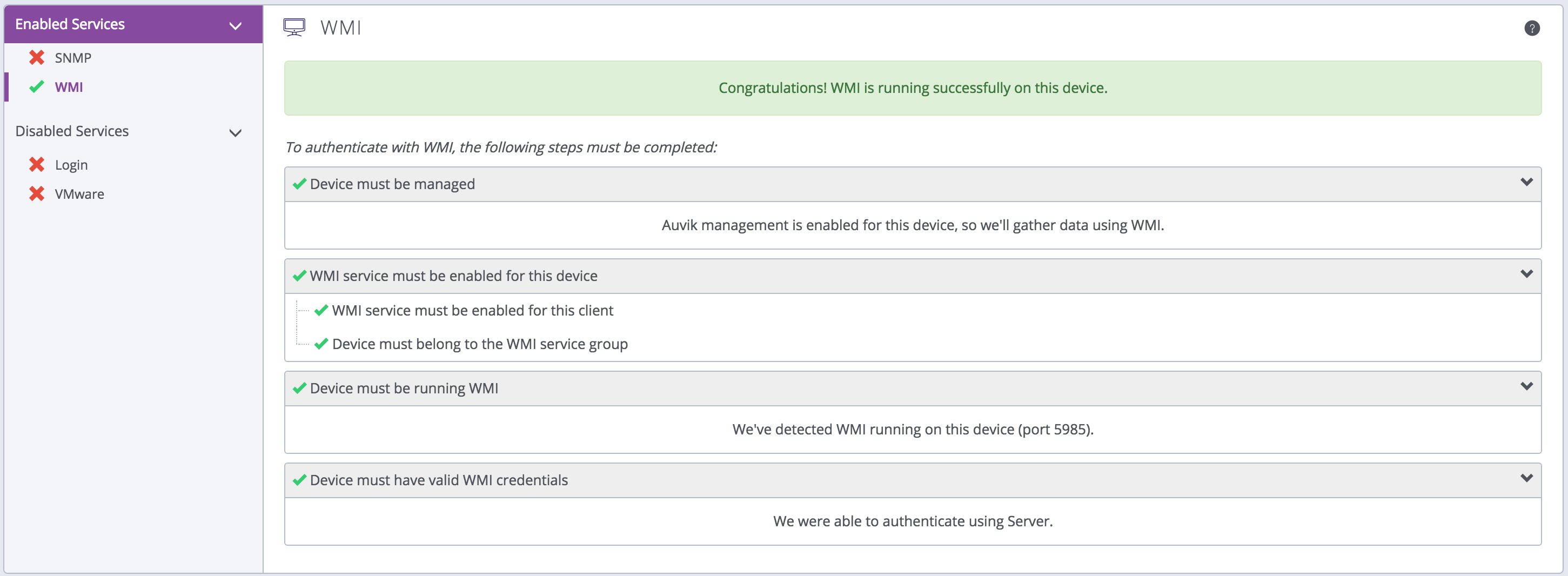 Troubleshooting Wmi Credentials Auvik Support