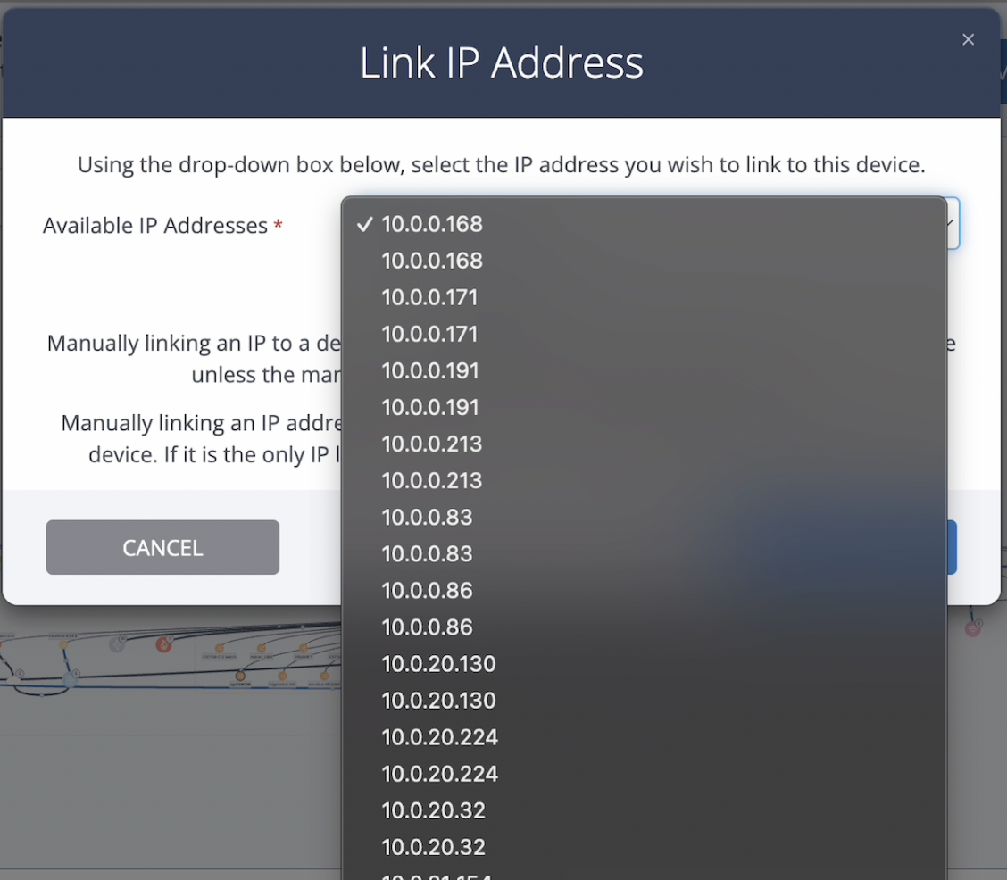 How to manually link an IP to a device in Auvik – Auvik Support