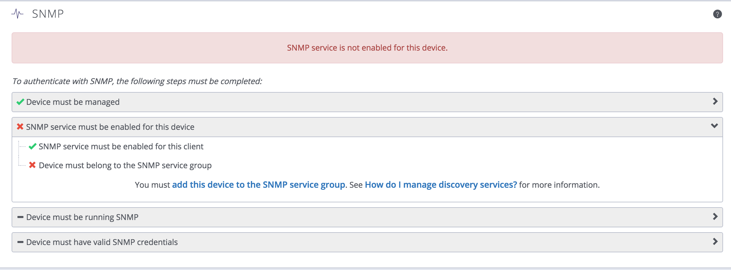 Troubleshoot SNMP credentials – Auvik Support