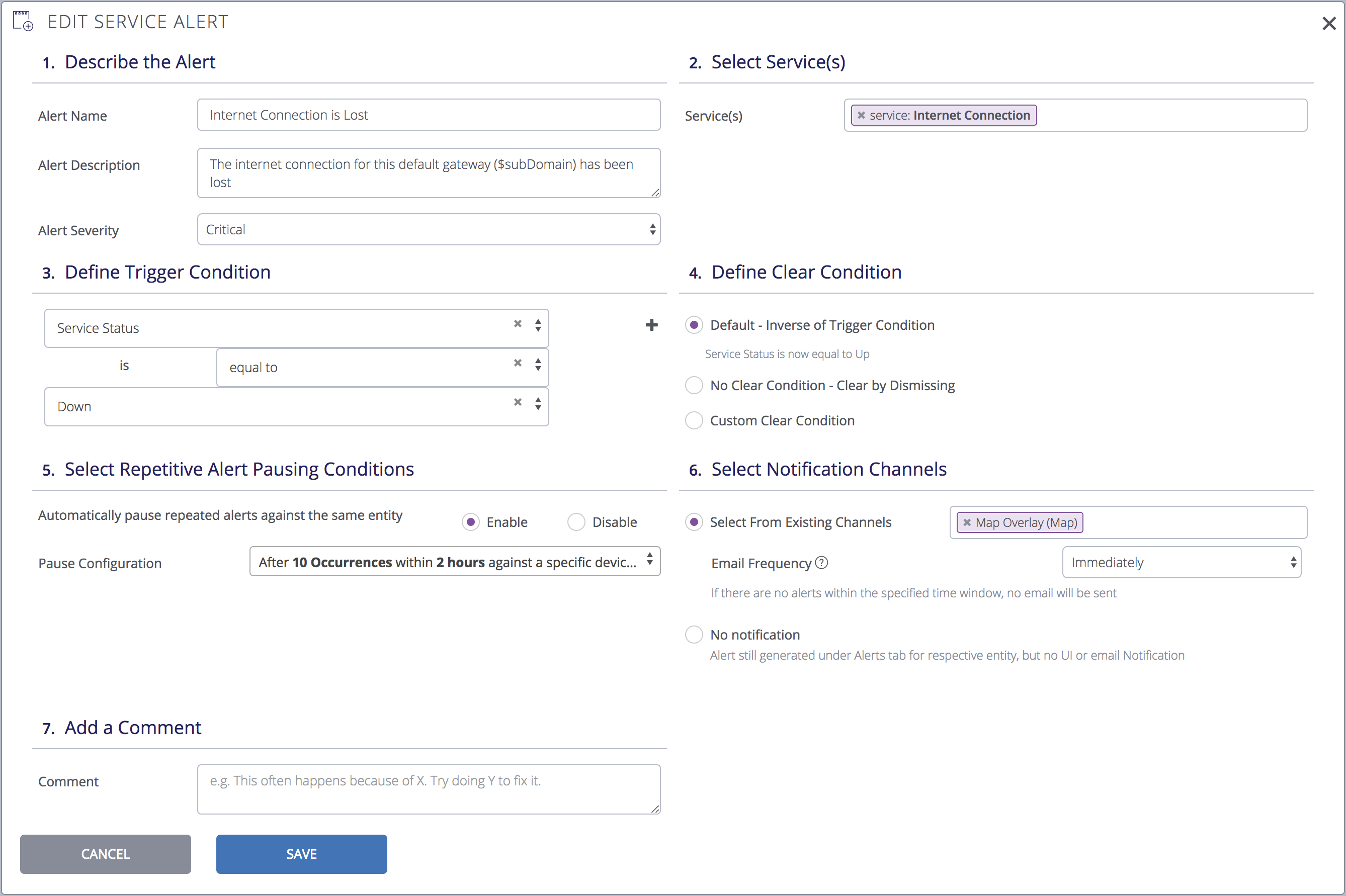 Internet connection is lost alert – Auvik Support