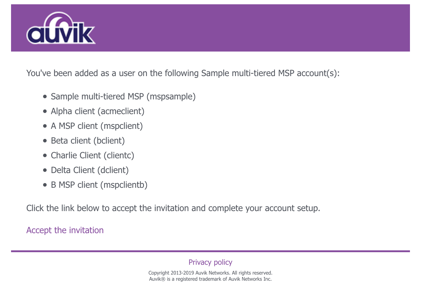 How Do I Create My User Account In Auvik Auvik Support