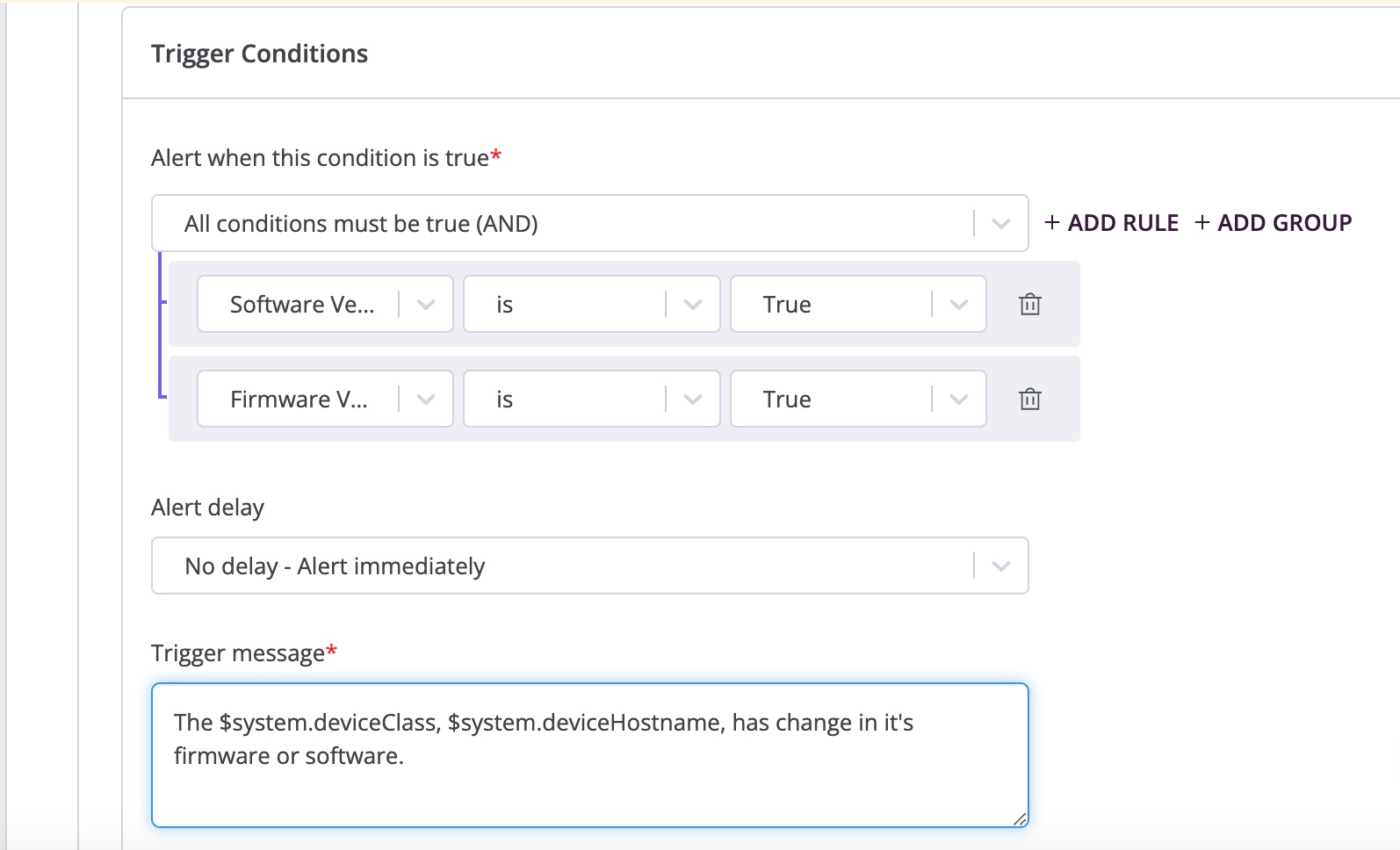 Setting Alerts v2 Trigger Conditions – Auvik Support