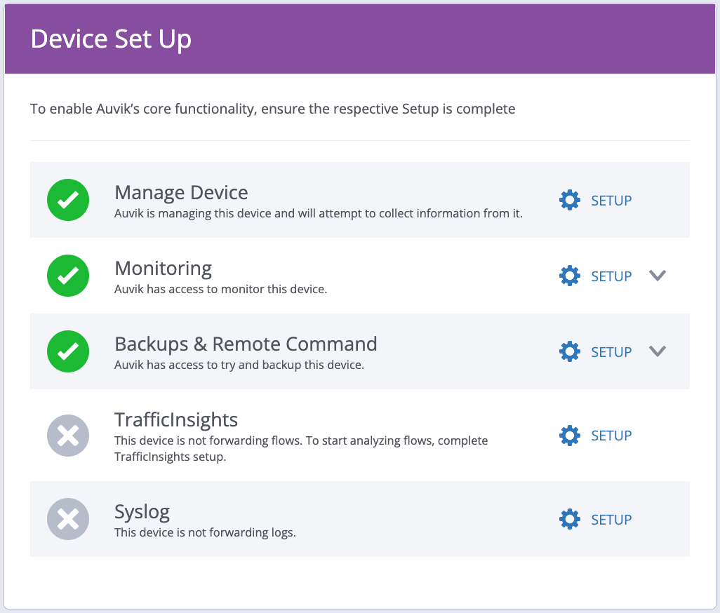 What can I see on a device dashboard? – Auvik Support